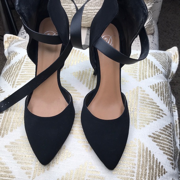Shoes | Suede Wrap Around Ankle Shoes | Poshmark